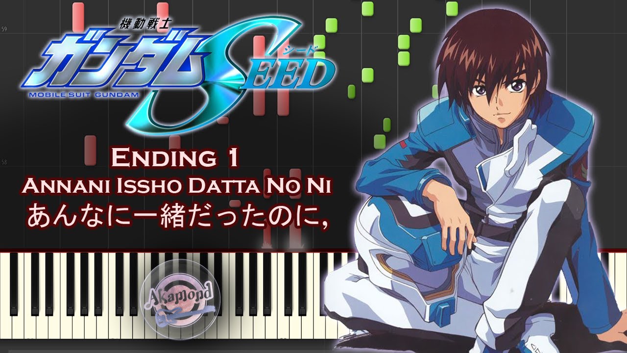 Gundam Seed Ending 1 Anna ni Issho Datta No Ni Piano Cover / Synthesia ...