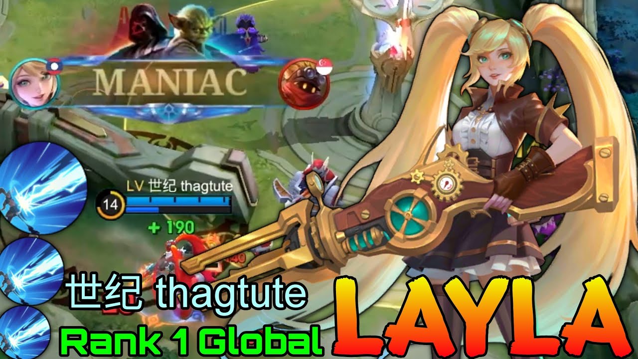 1 vs 4 = MANIAC Layla Delete All Enemies - Top 1 Global Layla by 世纪 thagtute - Mobile Legends ...