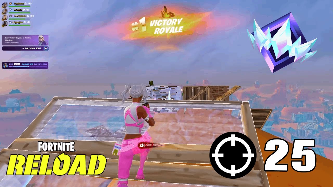25 Kill Win! | Fortnite Reload | Unreal RANKED Squads Gameplay - YouTube