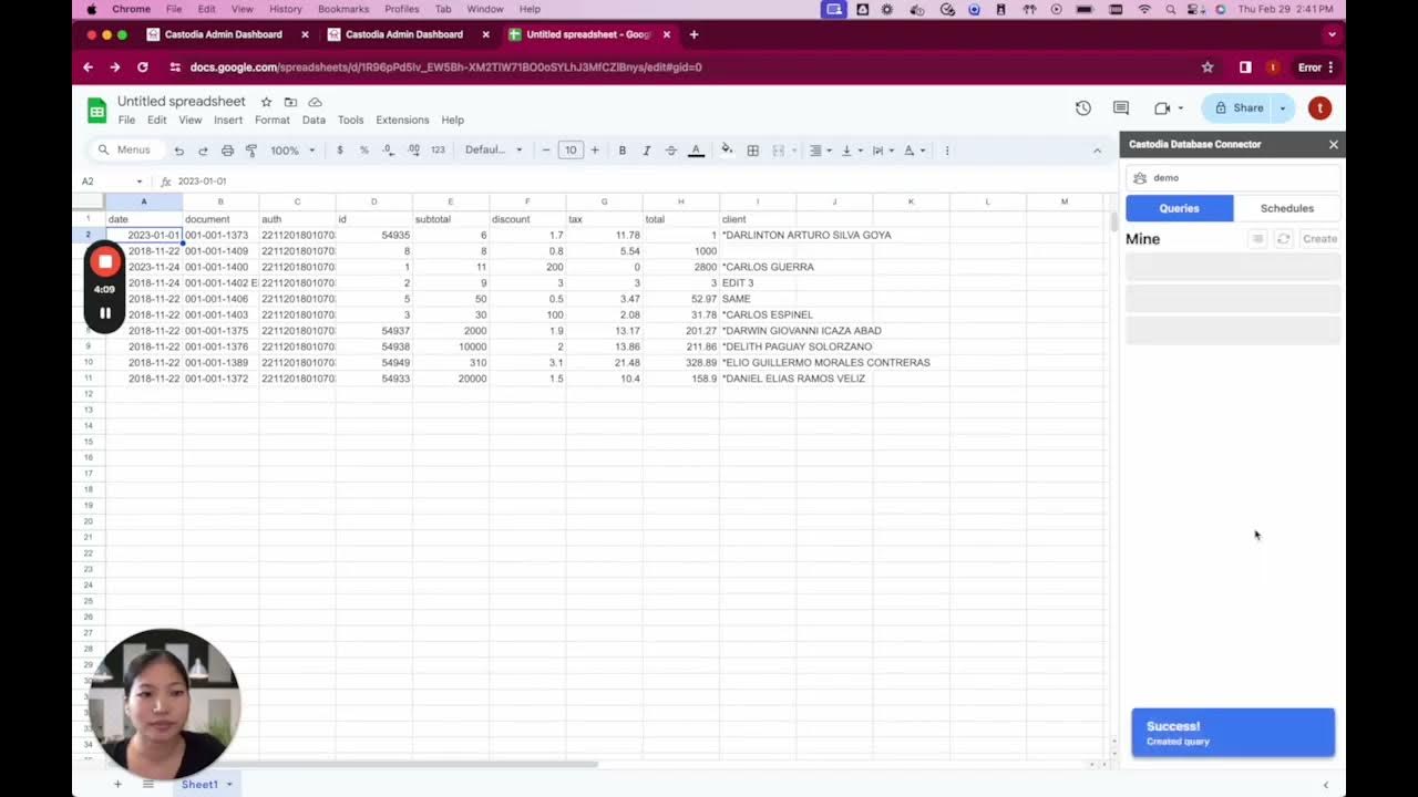 Running SQL Queries from your database to Google Sheets - YouTube
