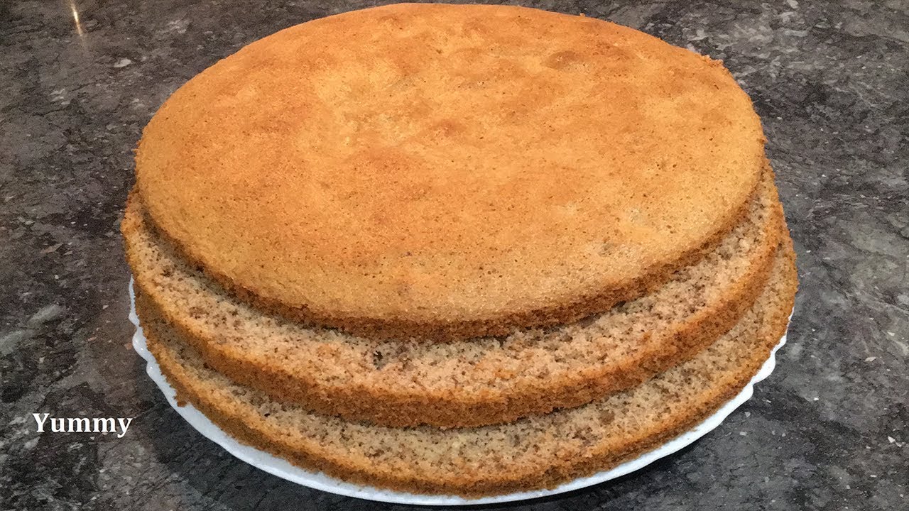 Walnut sponge cake - YouTube