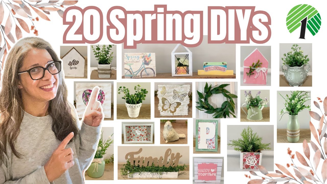 Easy Spring DIY Decor Ideas | Dollar Tree & Thrift Flips for Spring ...