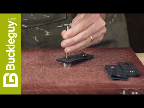 How to Set Snap Fasteners in Leather