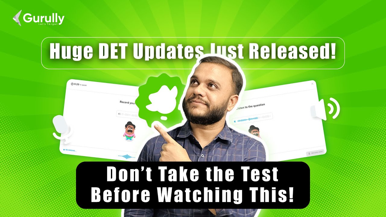 2025 DET Update: New Interactive Speaking & Listening Tasks Explained by Gurully - YouTube