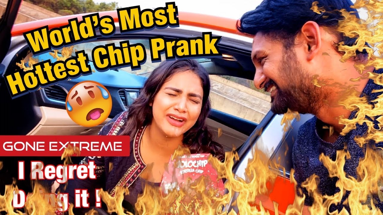 Worlds Most Spicy Chip Prank on GirlFriend - YouTube