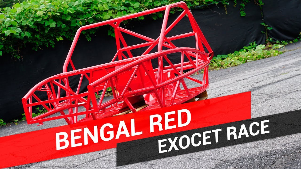 Bengal Red Exocet Race Powder Coating Example - YouTube