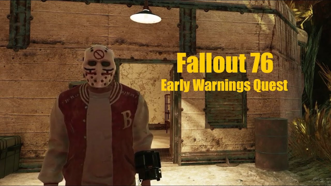 How To Complete Early Warnings Quest - Fallout 76 - YouTube