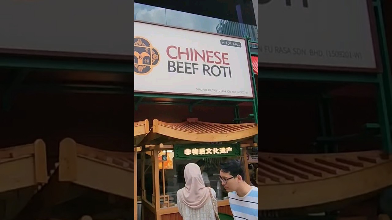 HALAL Chinese Beef Chicken Roti - Kuala Lumpur - YouTube