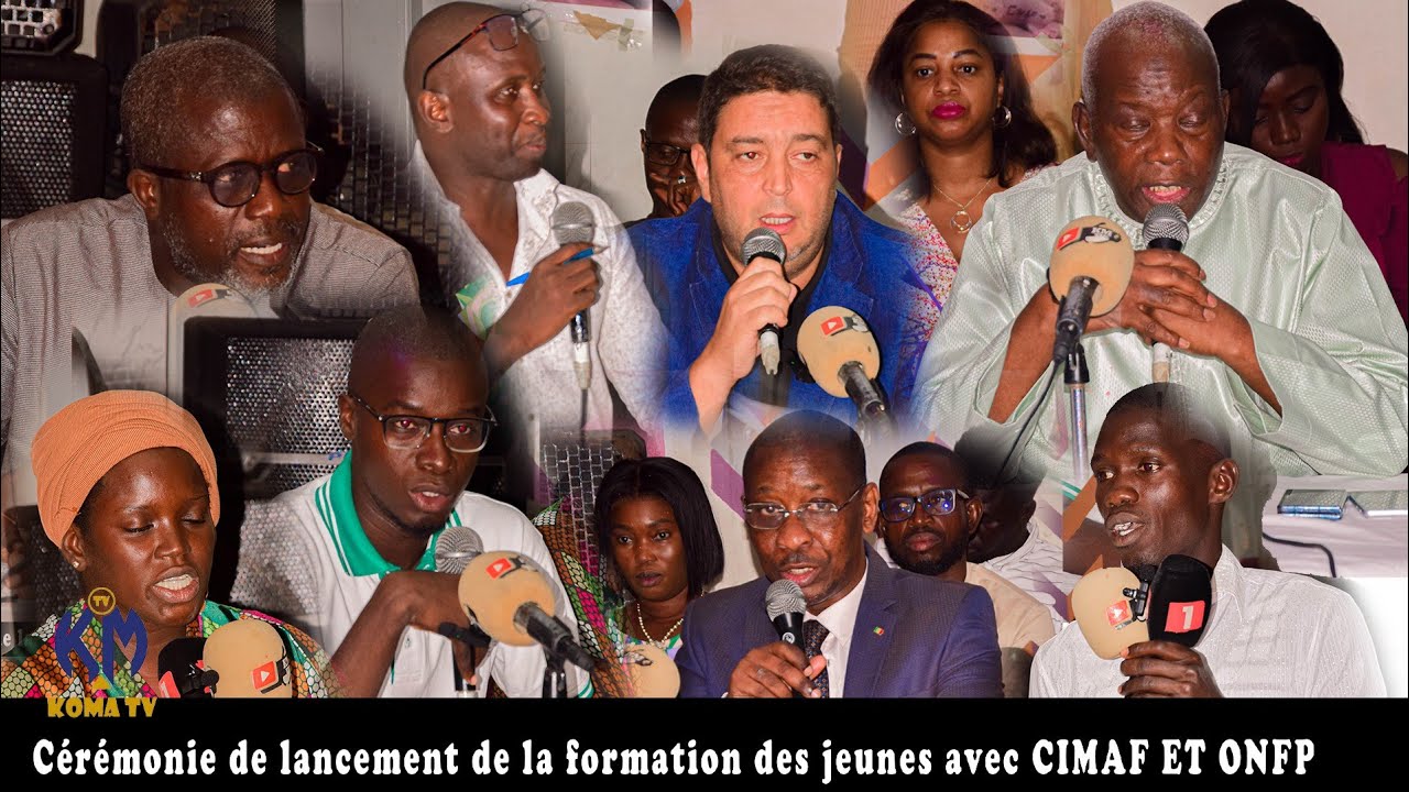 🛑Direct : Cérémonie de Lancement de la formation des jeunes avec CIMAF ...