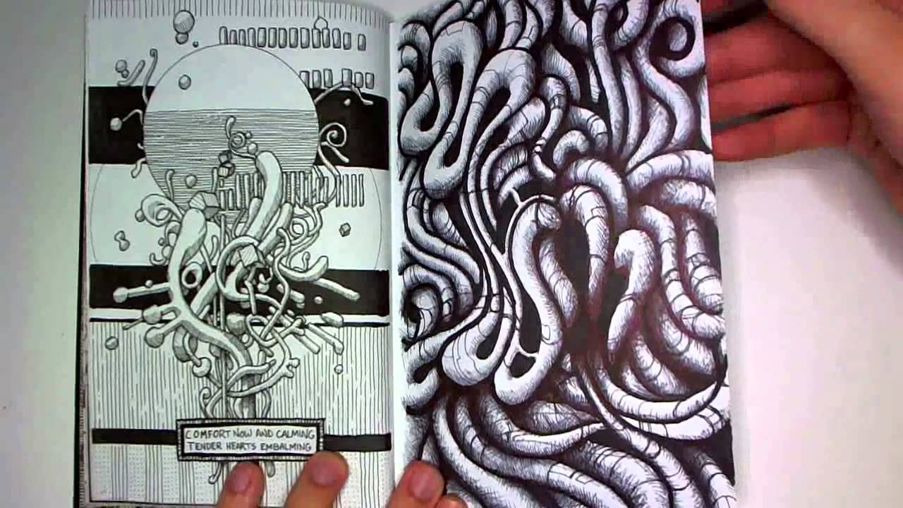 Looking through my Drawing Book - YouTube