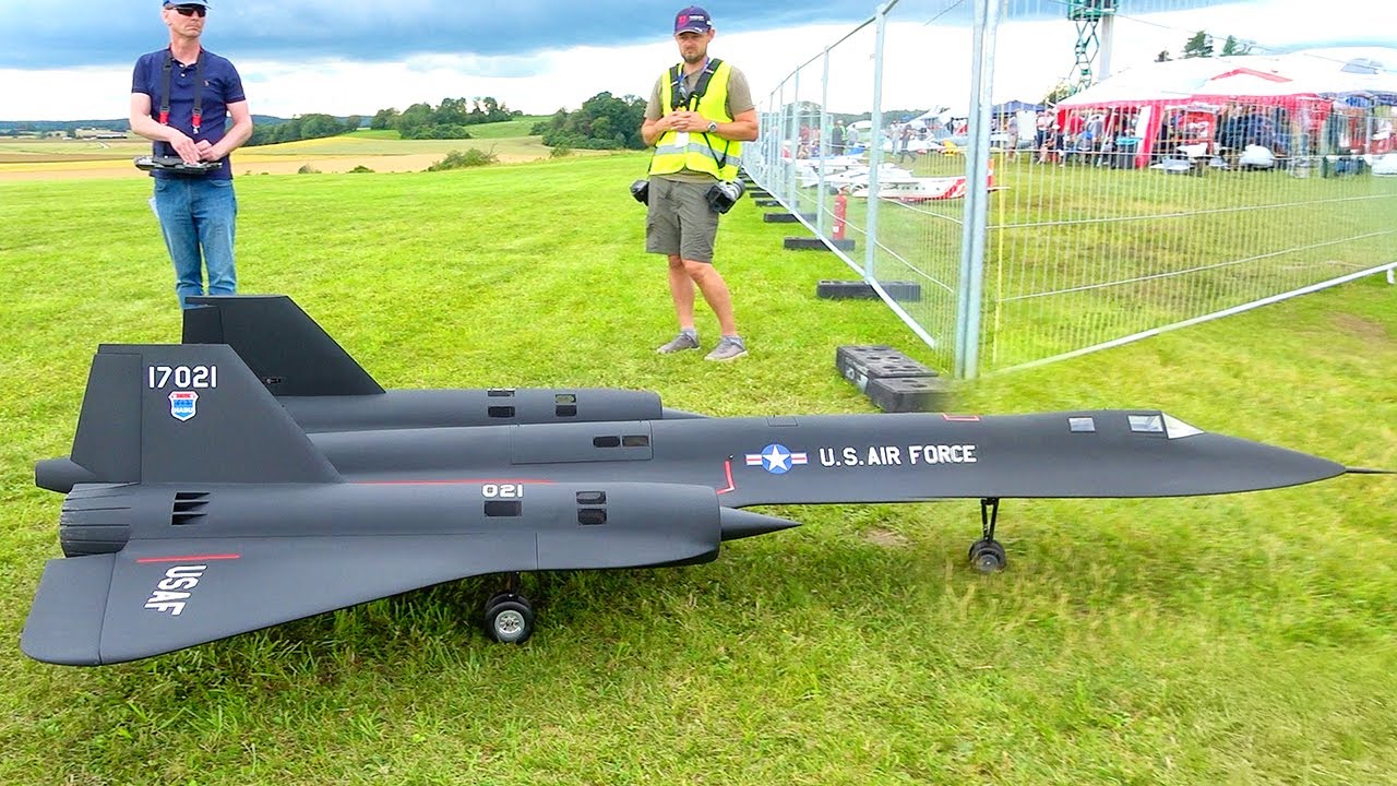 36KG SELFMADE SR-71 US AIR FORCE BLACKBIRD RC TURBINE JET FLIGHT ...