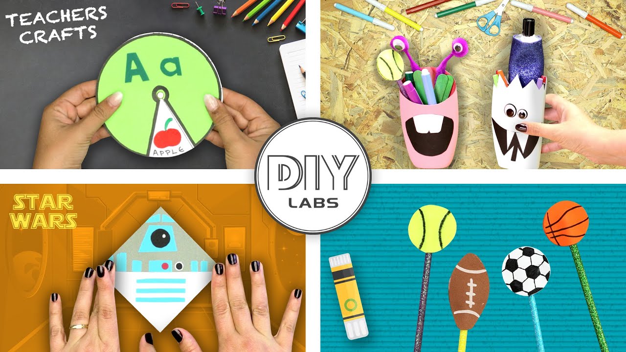 4 STAY AT HOME School Crafts to make with your Kids! | Fast-n-Easy ...