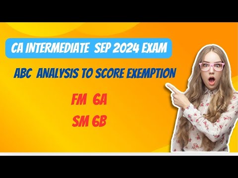 Ca inter FM-SM Abc analysis September 2024 exam|Ca inter Abc analysis # ...