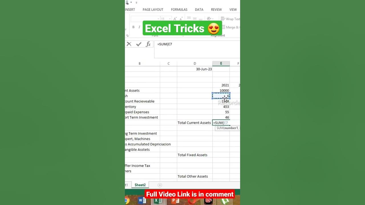Exceltips Excel Exceltricks Viral Exceltutorial Youtubeshorts Advanceexcel Shorts Short
