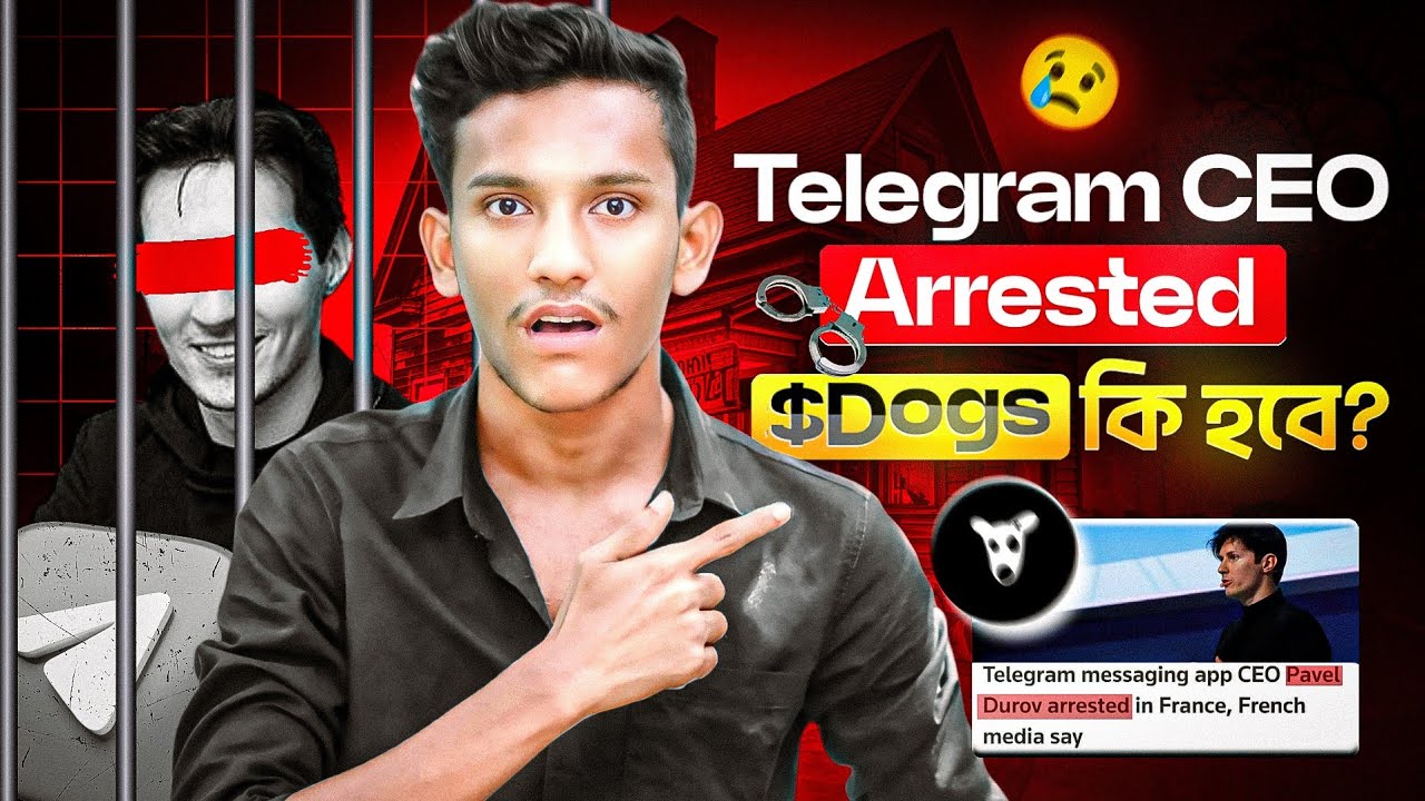Telegram CEO Pavel Durov Arrested | Dogs Airdrop | Telegram Ceo Arrests ...