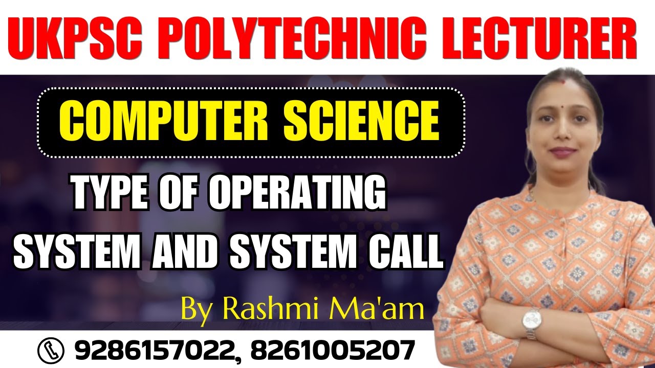 UKPSC Polytechnic Lecturer Computer Science | type of operating system ...