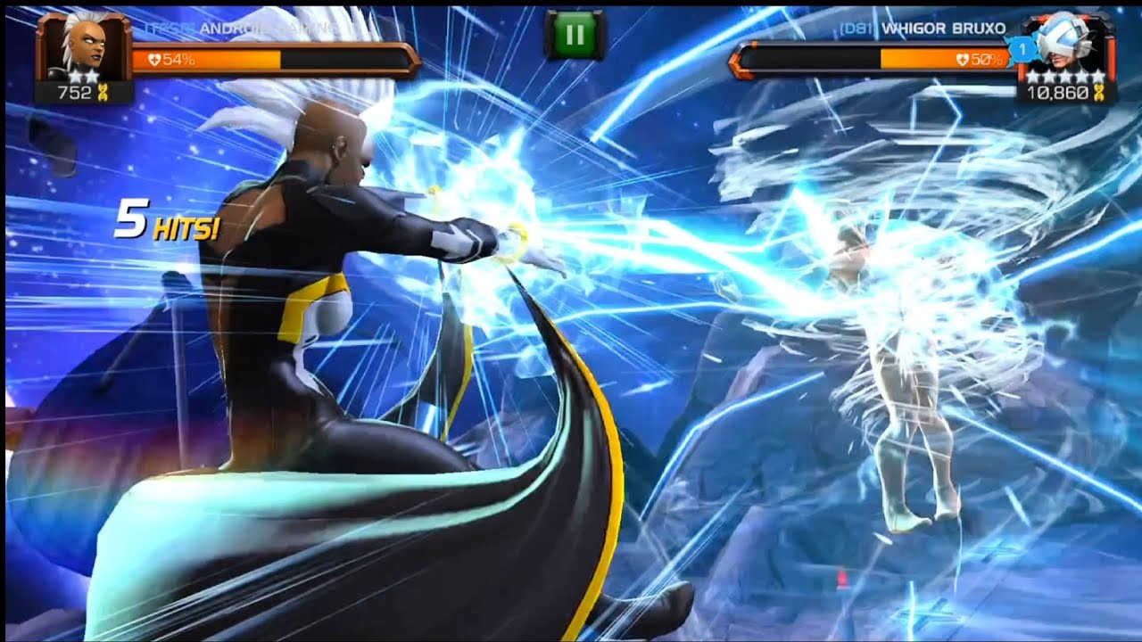 Cyclone vs X-Men Fight Marvel champions - YouTube