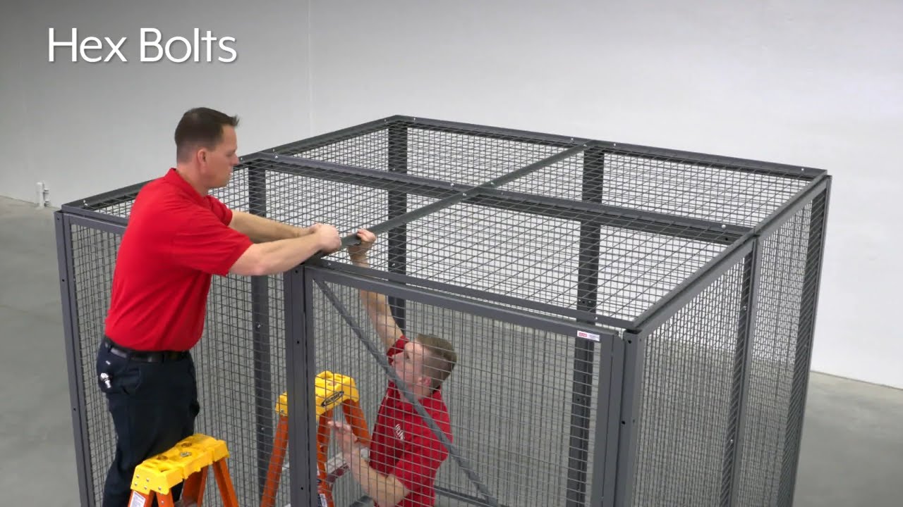 How to Assemble Wire Security Rooms - YouTube