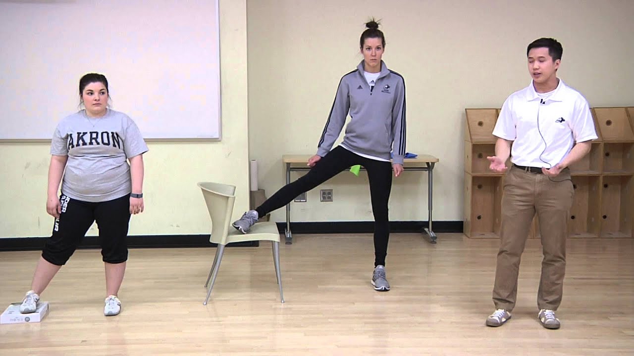 Standing Hip Adductor Stretch - YouTube