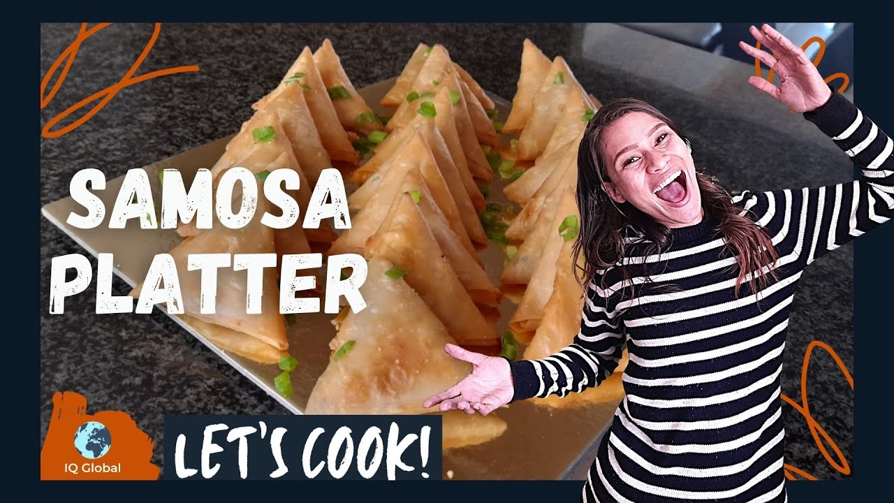 Samosa Platter | Chicken Curry Samosa | Vegetarian Samosas - YouTube