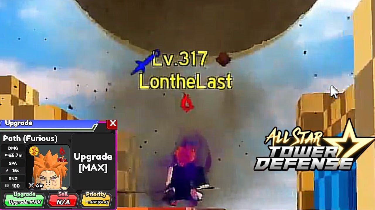 😡 Showcase Pain (Furious) [UPDATE + 4X] All Star Tower Defense - YouTube