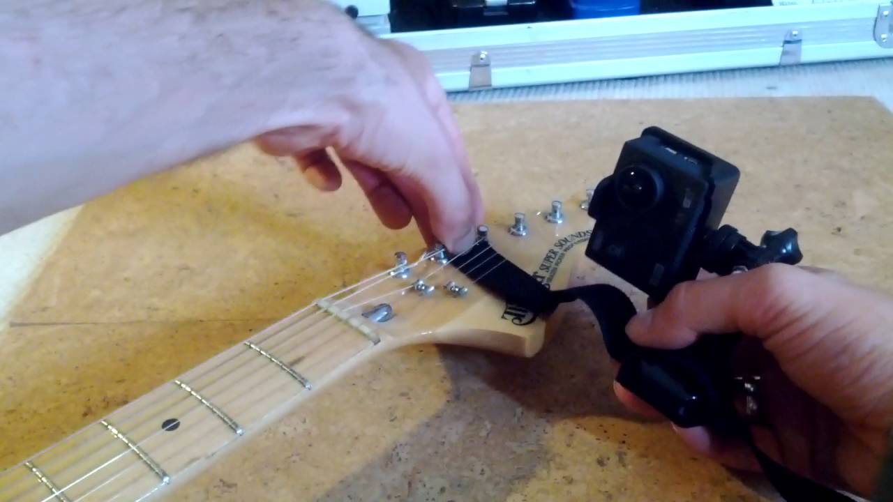 Mounting the Ele Explorer Action Cam on a Strat - YouTube