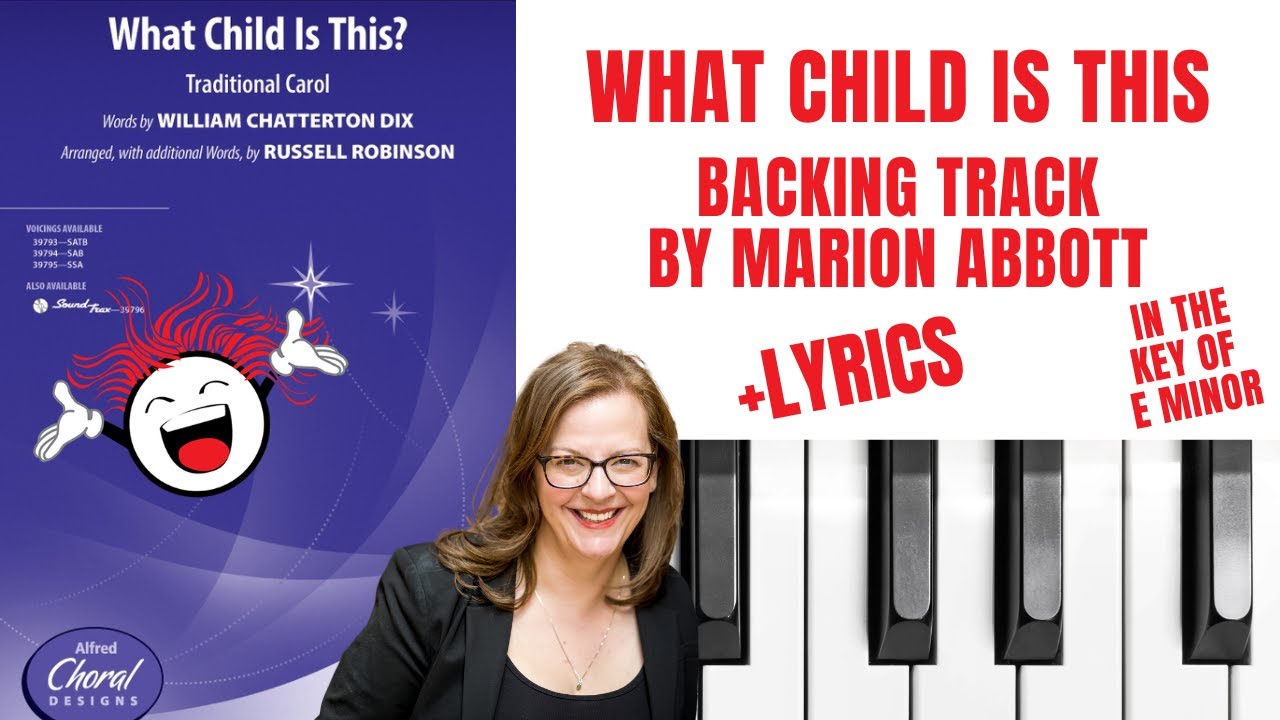What Child Is This - Backing Track & Lyrics 🎹 *Eminor* - YouTube