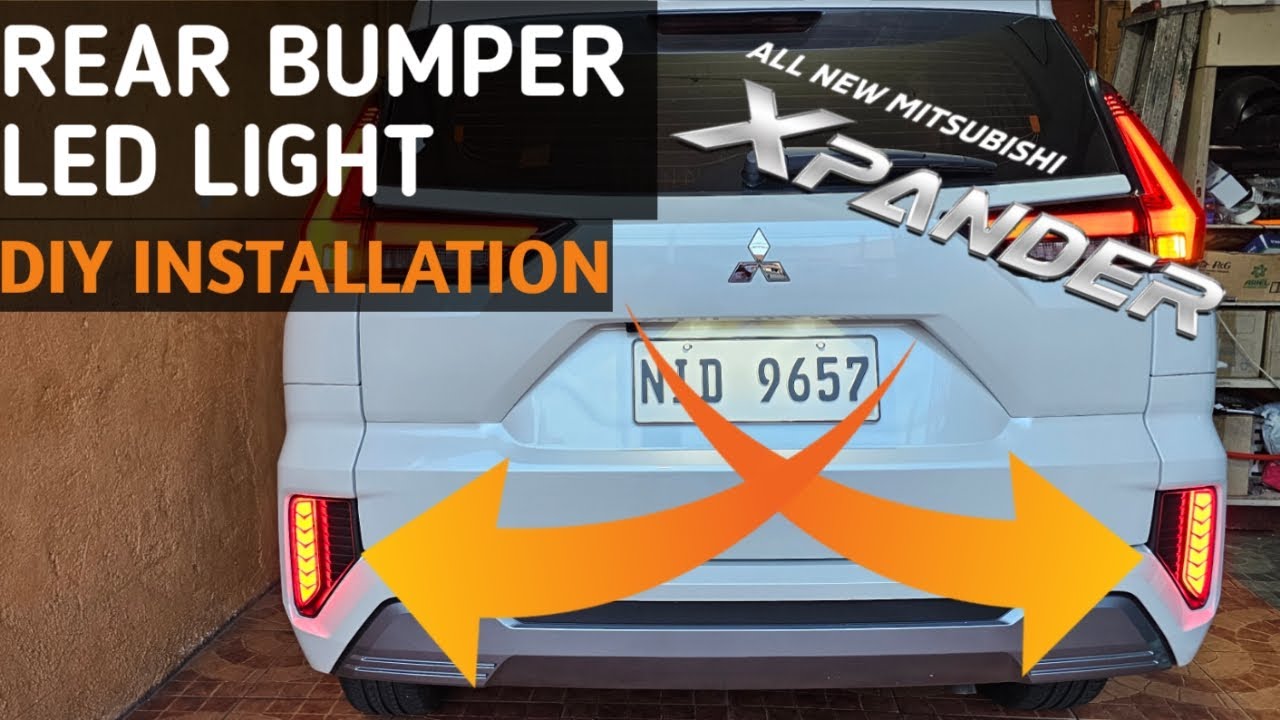 Rear Bumper Led Lights DIY Installation | Mitsubishi Xpander - YouTube