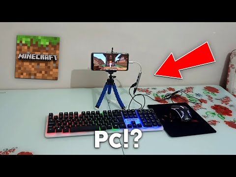 Telefonu PC Yapma!🎮 Telefona Nasıl Klavye ve Fare Bağlanır ? -Minecraft