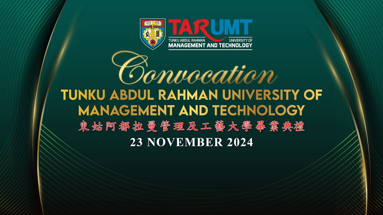 TAR UMT Convocation – 23 November 2024 - YouTube
