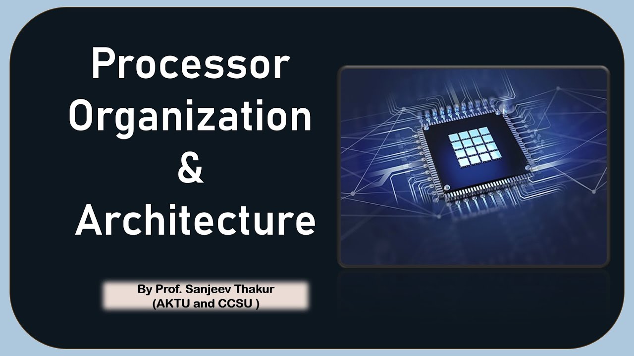 COA 6:Processor Organization and Processor Architecture Explained for ...