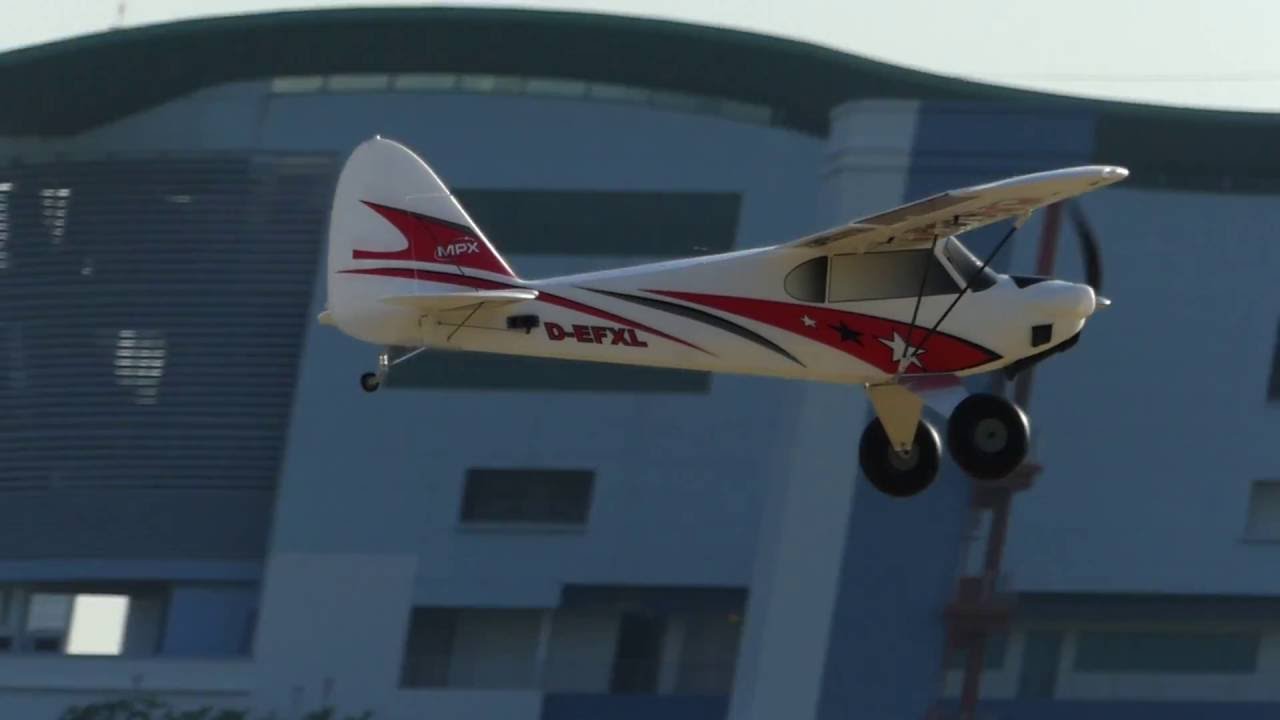 Multiplex Fun Cub with 6S setup take off and acro flight 04 Sept 2016 ...