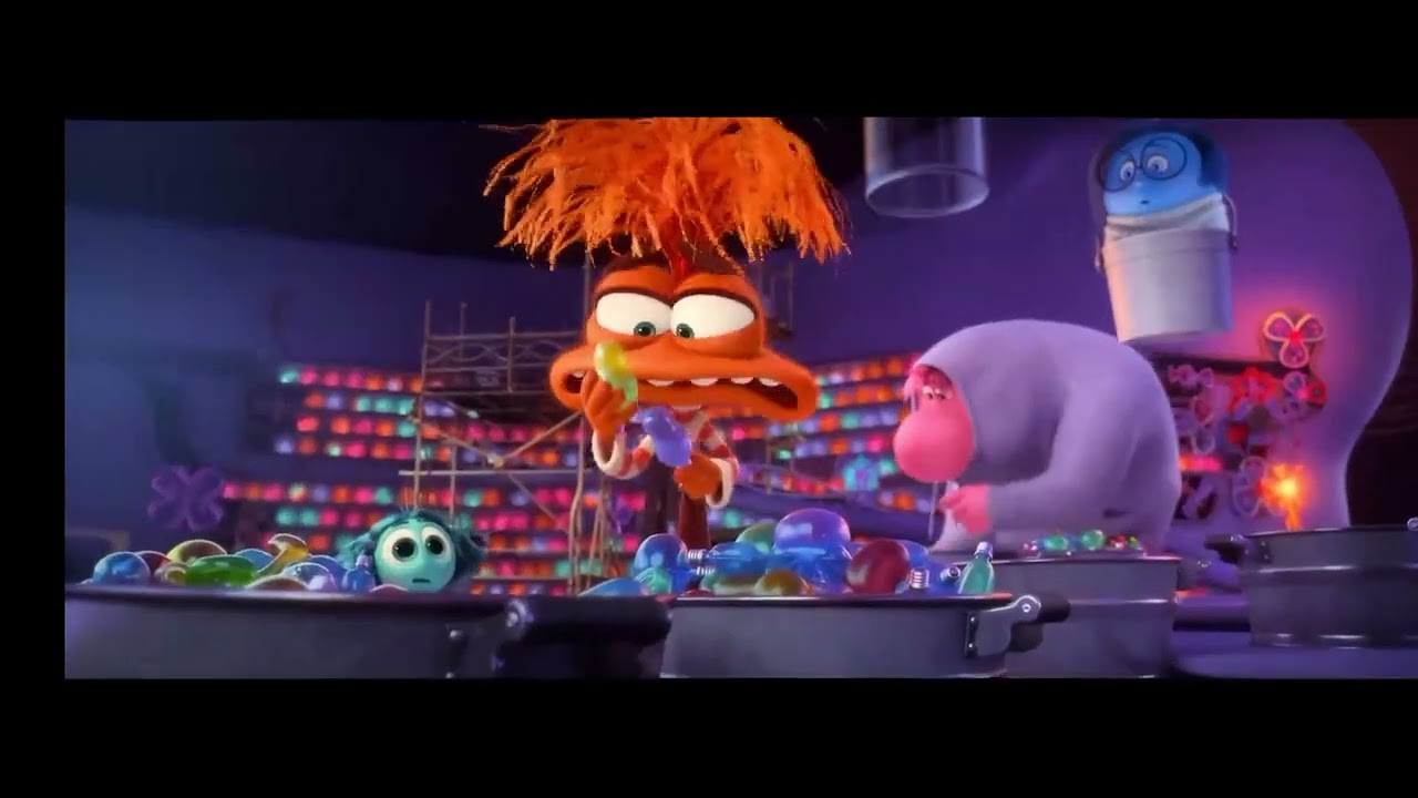 inside out 2 Disgust nearly falls to her death - YouTube