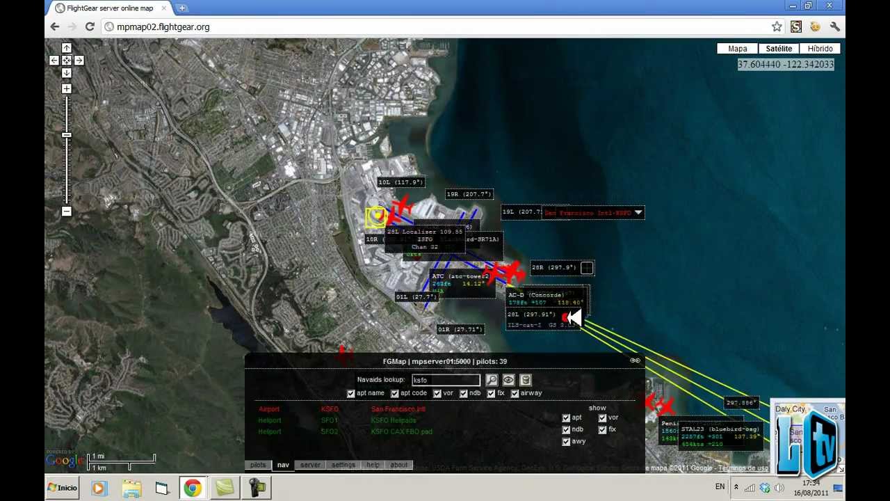 Flightgear - Tutorial Multiplayer - YouTube