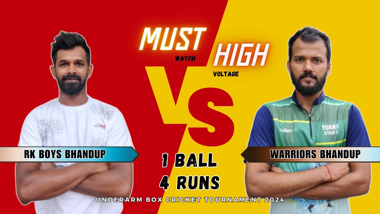WARIORS BHANDUP vs RK BOYS BHANDUP | Underarm Box Cricket Tournament ...