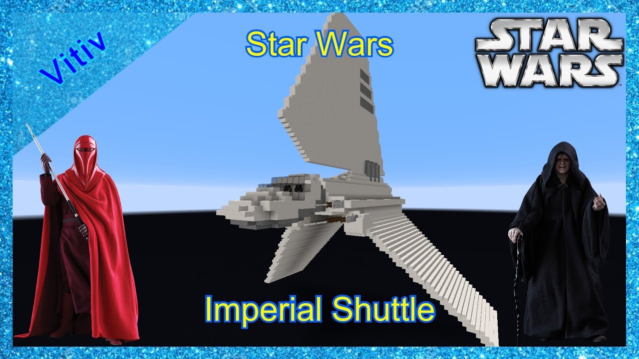 Star Wars Lambda-Class T-4a 'Imperial' Shuttle in Minecraft - Tutorial - YouTube