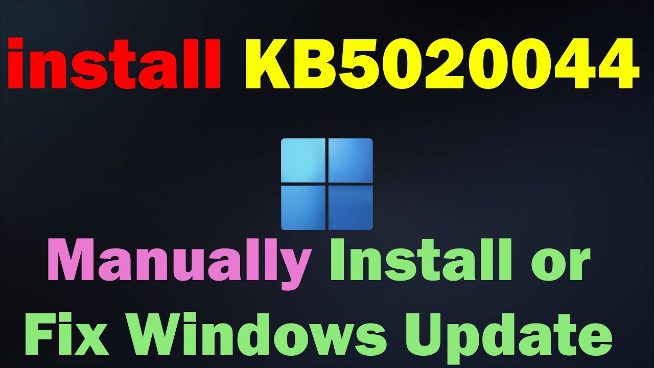How to fix KB5020044 NOT to install in Windows 11 - YouTube
