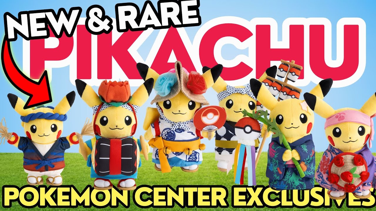 These 6 BRAND NEW Pokémon Center Pikachu Exclusives ARE AMAZING ...