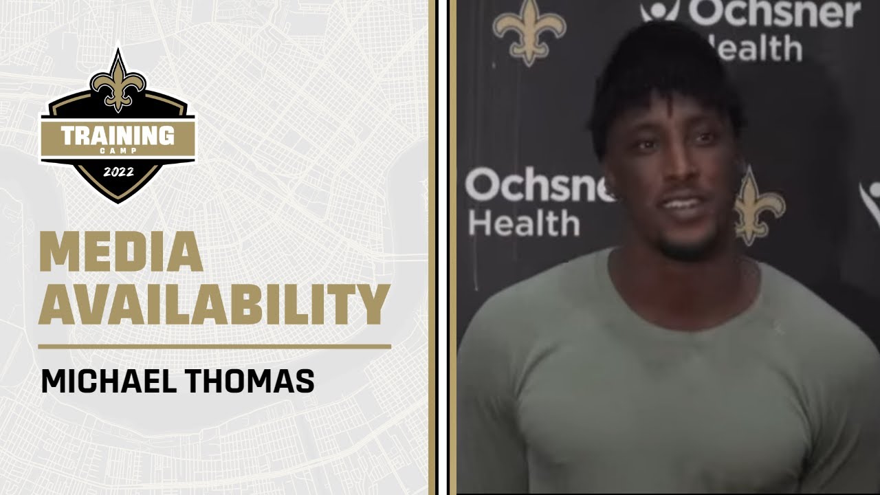 Michael Thomas talks Return | Saints Training Camp 2022 - YouTube
