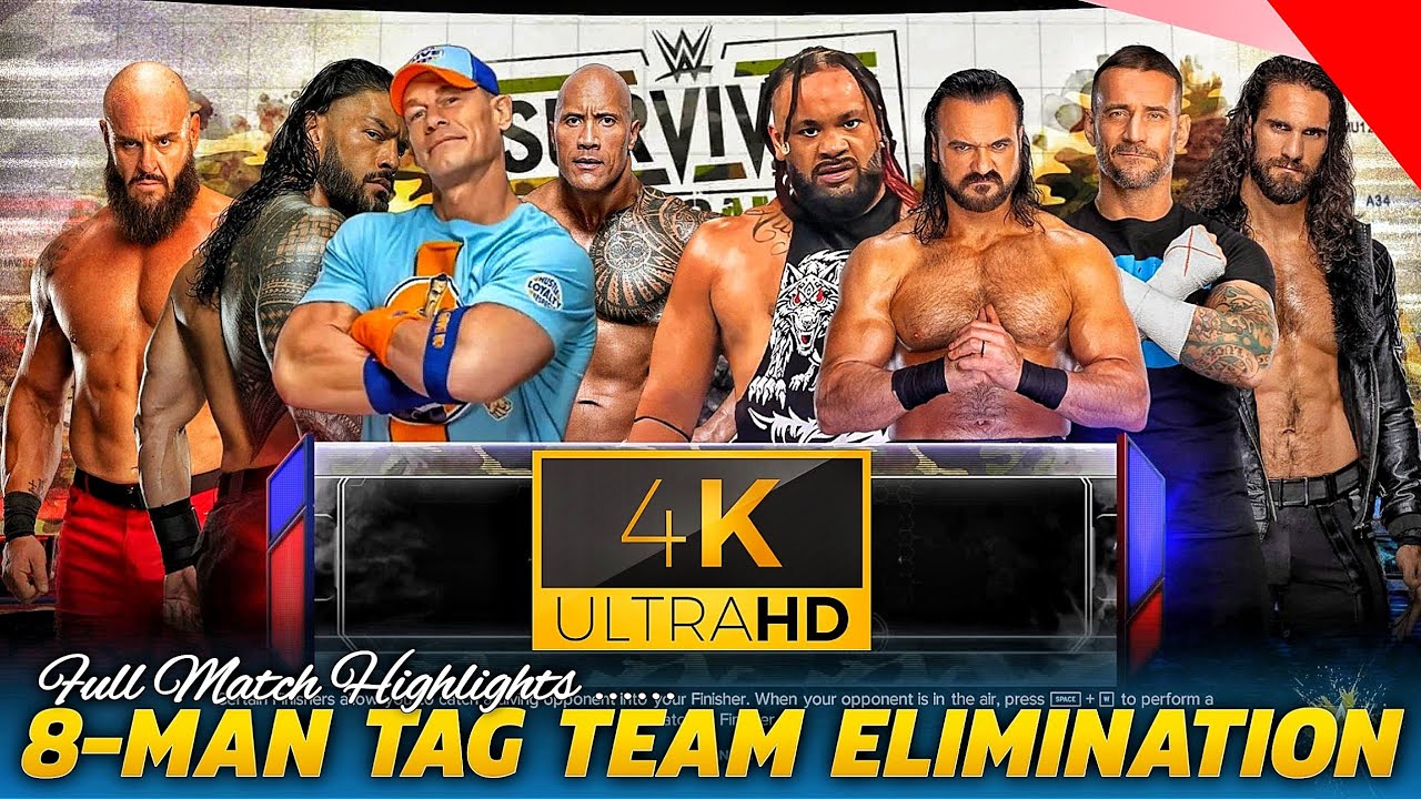 8 MAN TAG TEAM ELIMINATION MATCH - BATTLE OF OG's | WWE 2K24 [4K60FPS ...