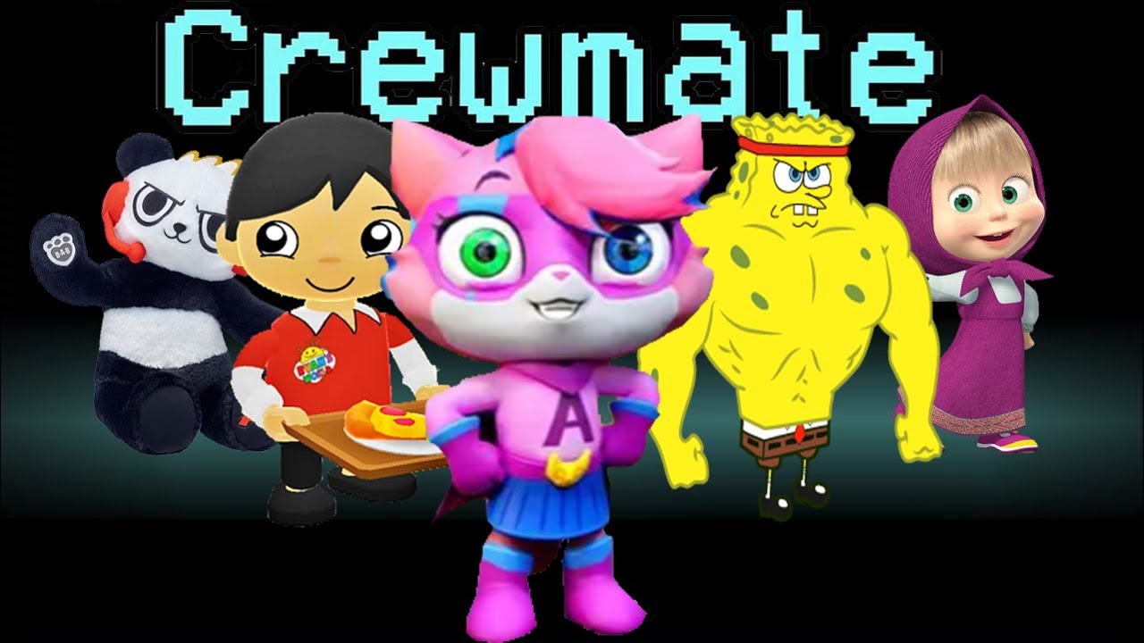 CREWMATE - Tag with Ryan, Alpha Lexa Super Hero, SpongeBob Run and ...