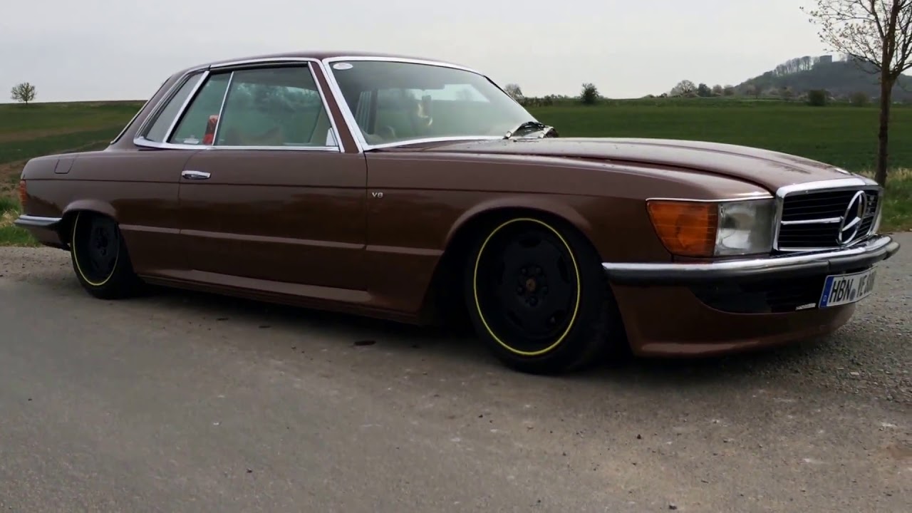 Mercedes Benz W107 STANCE 450 SL SLC AMG V8 Oldschool Slammed Low SEC ...