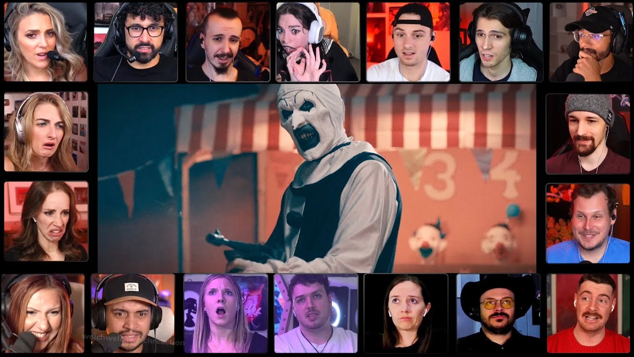 TERRIFIER 2（2022）Bloodbath at the Clown Cafe scene *Reaction Mashup ...