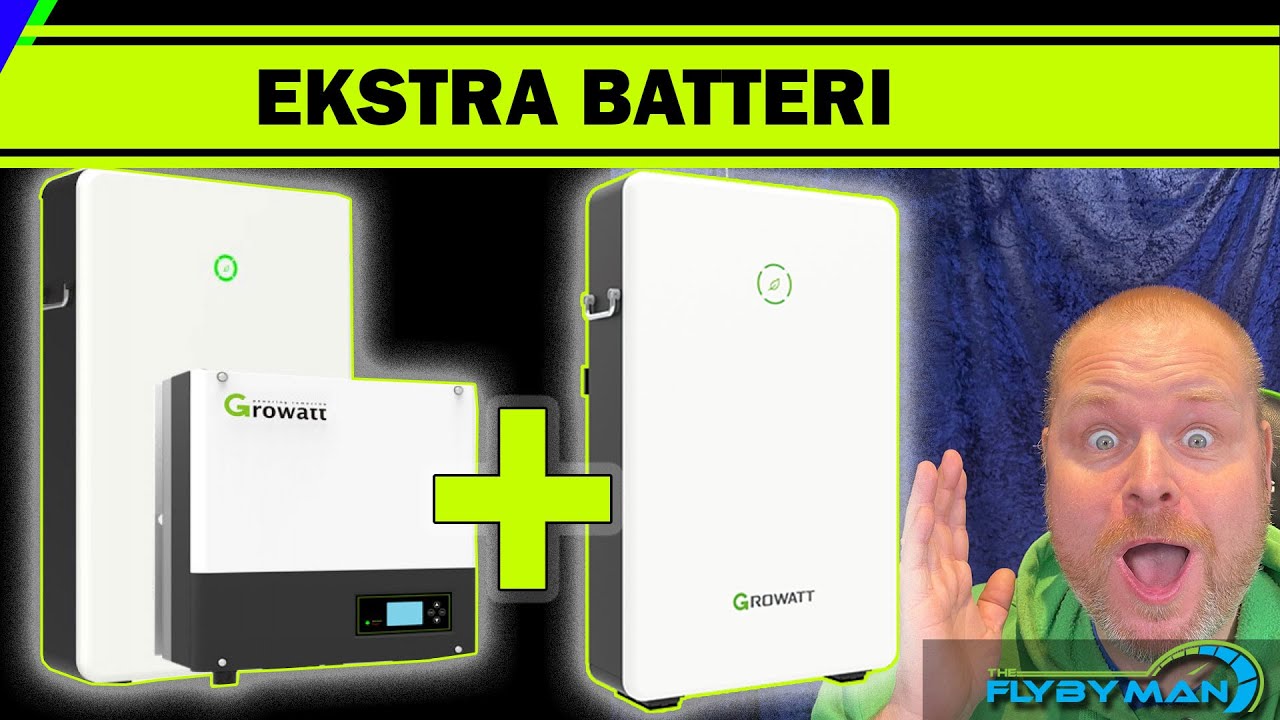 SOLCELLER 2 stk batterier med Growatt GBLI6532 (UNBOXING) - YouTube