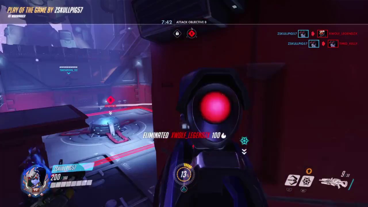 Quad Headshot Play as Widowmaker....... - YouTube