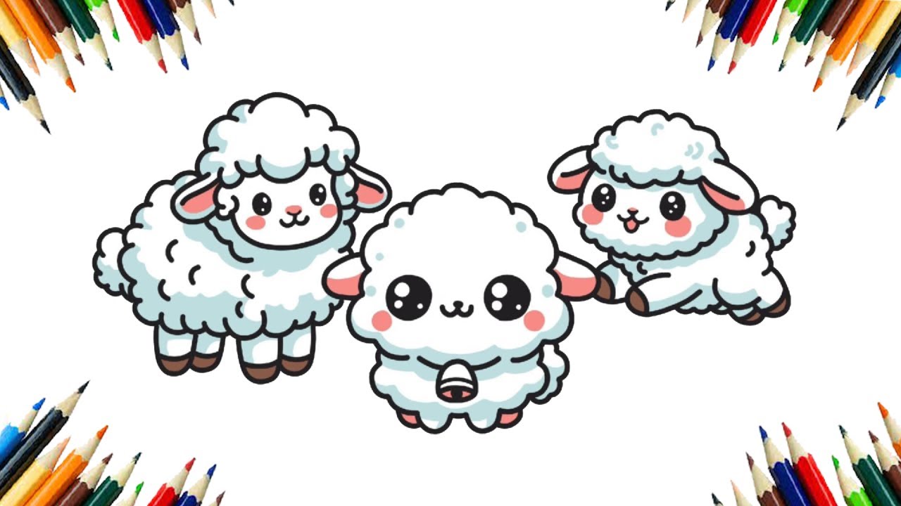 How to Draw Cute Sheep Character | Step-by-Step Drawing Tutorial 🐑 ...