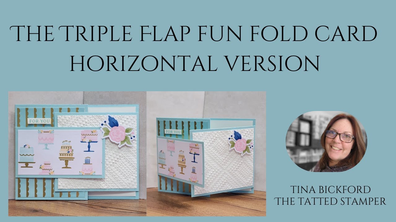 Triple Flap fun fold horizontal version - YouTube