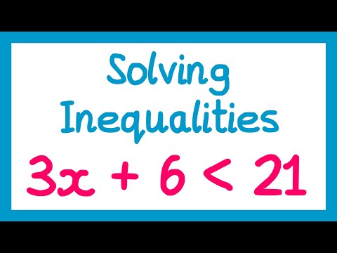 Solving Inequalities - GCSE Maths
