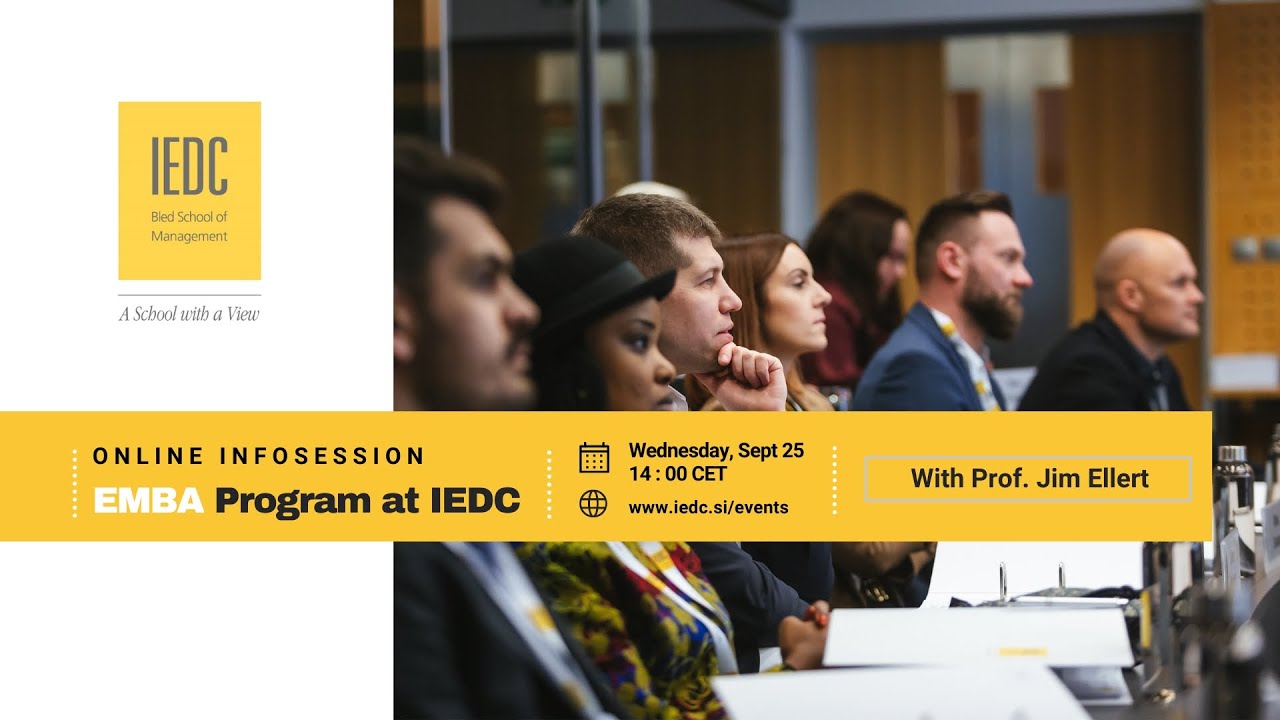 Online Infosession about IEDC Executive MBA Program - YouTube