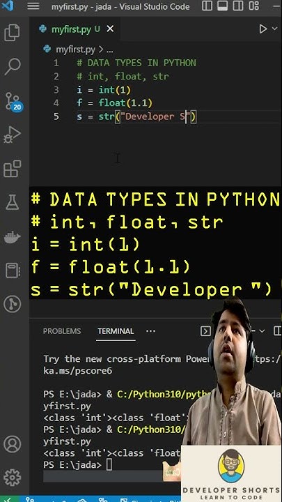 Python Datatypes Int Float Str Developer Shorts Shorts Programming Coding Python